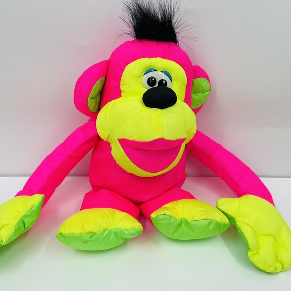 Fisher-Price | Toys | Puffalump Fisher Price Chattering Chimp Neon Pink ...